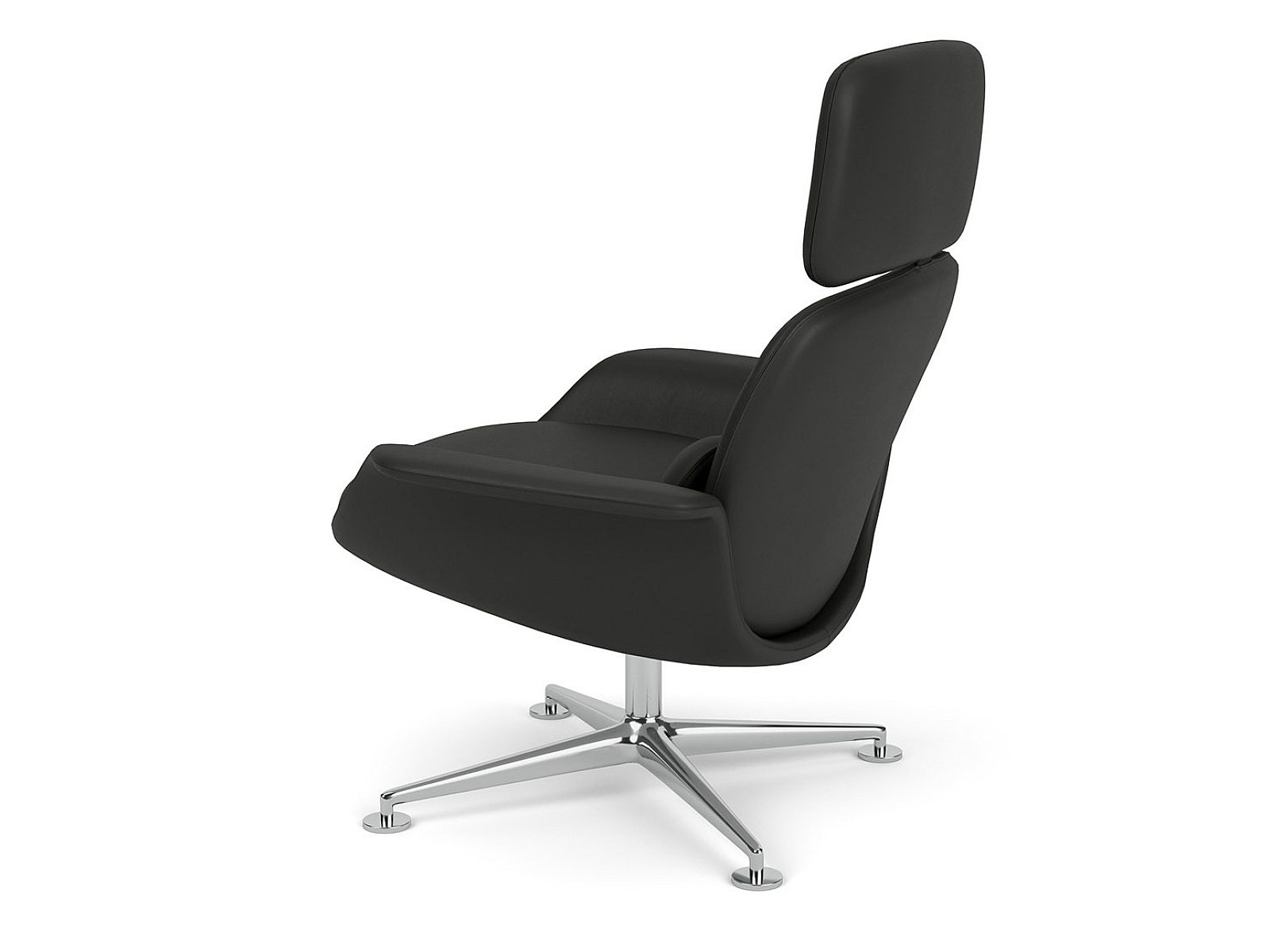 OfficeWorks | KN02 Swivel and Reclining High Back Lounge Chair
