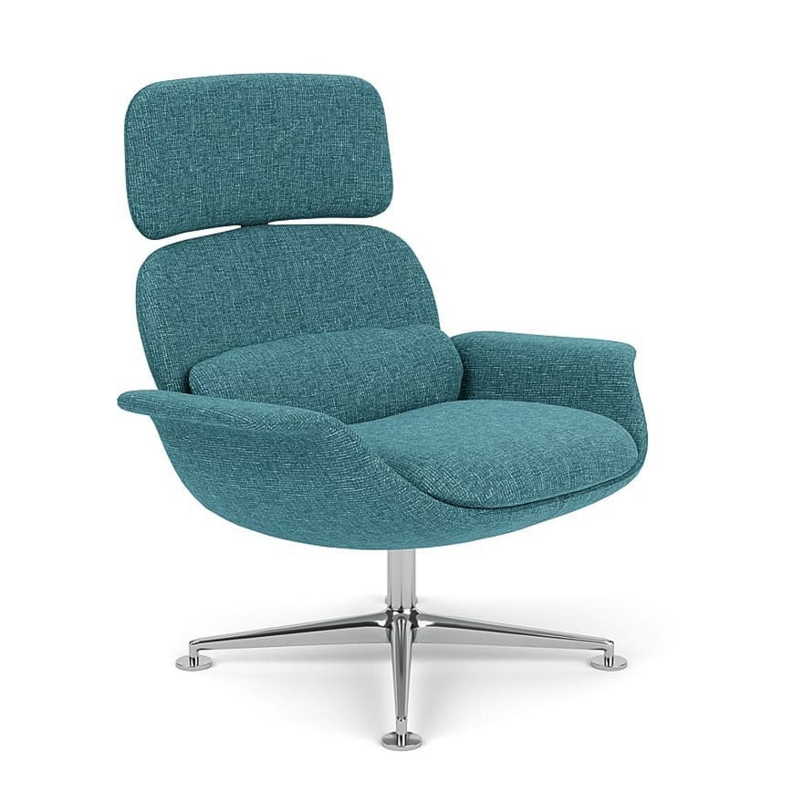 OfficeWorks | KN02 Swivel and Reclining High Back Lounge Chair
